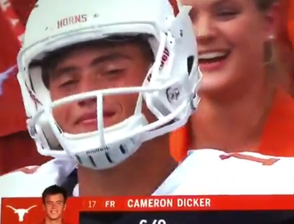 WATCH: Texas kicker Cameron Dicker shows smile, confidence prior to ...