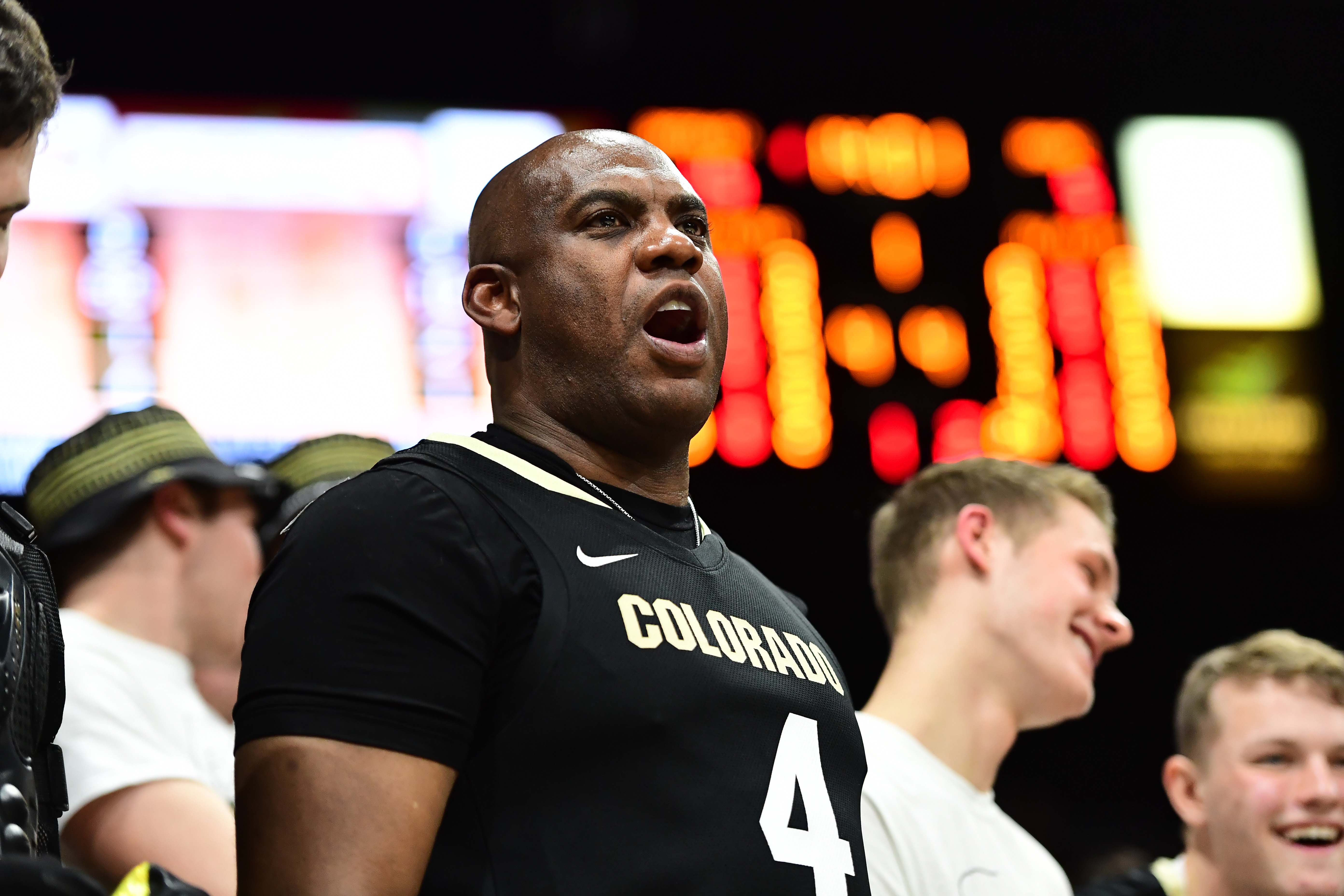 First year Colorado head coach Mel Tucker takes a jab Nebraska