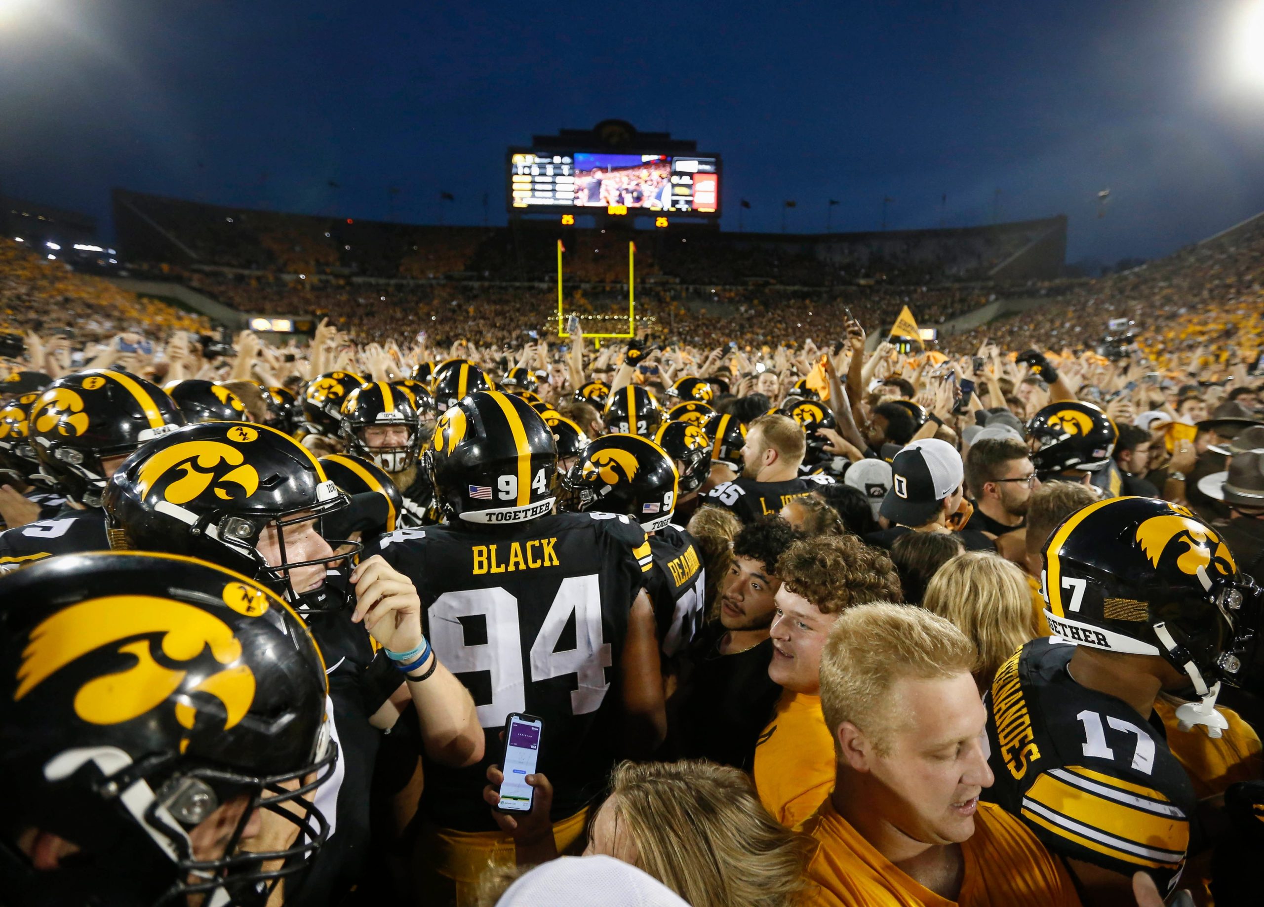 B1G stock report: Kinnick rocks; Scott Frost might melt on his seat
