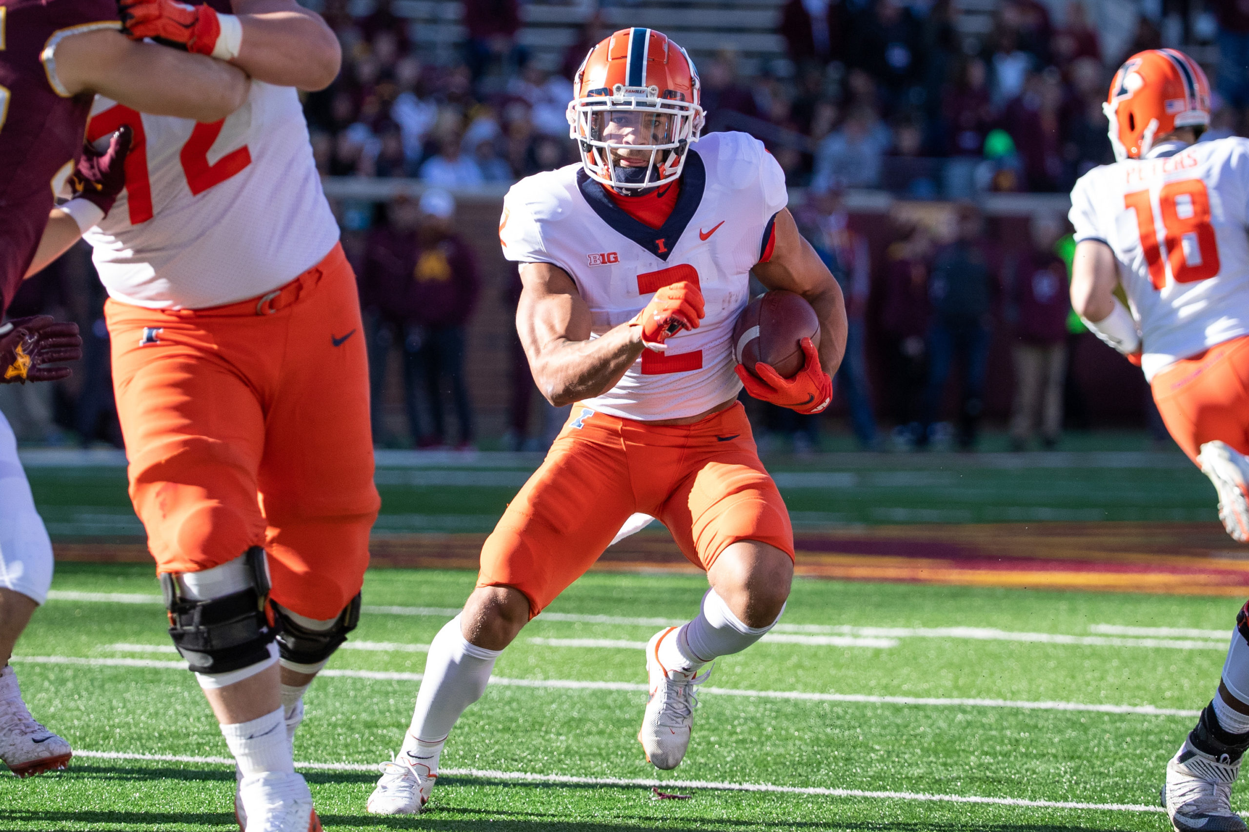 Former Illinois All-American LB J Leman explains what makes RB Chase ...