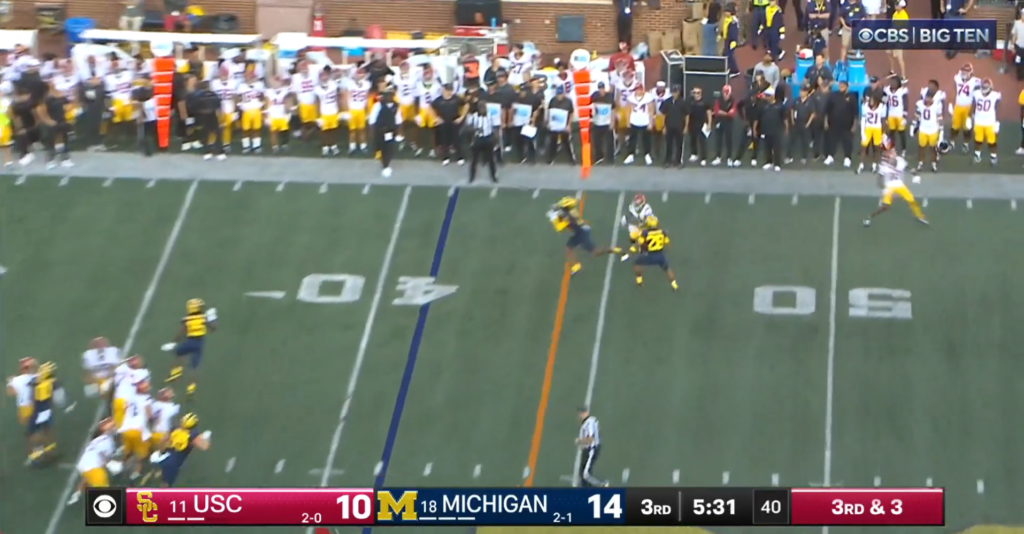 Will Johnson delivers 2nd pick-6 of 2024 in major momentum swing vs. USC