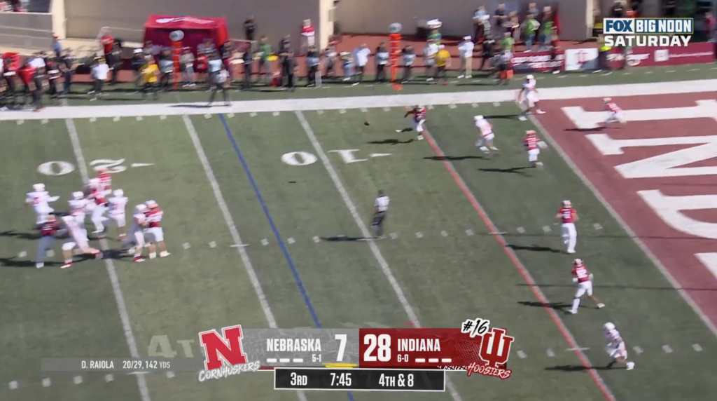 Indiana picks off Nebraska in the red zone, cashes in for easy TD to ...