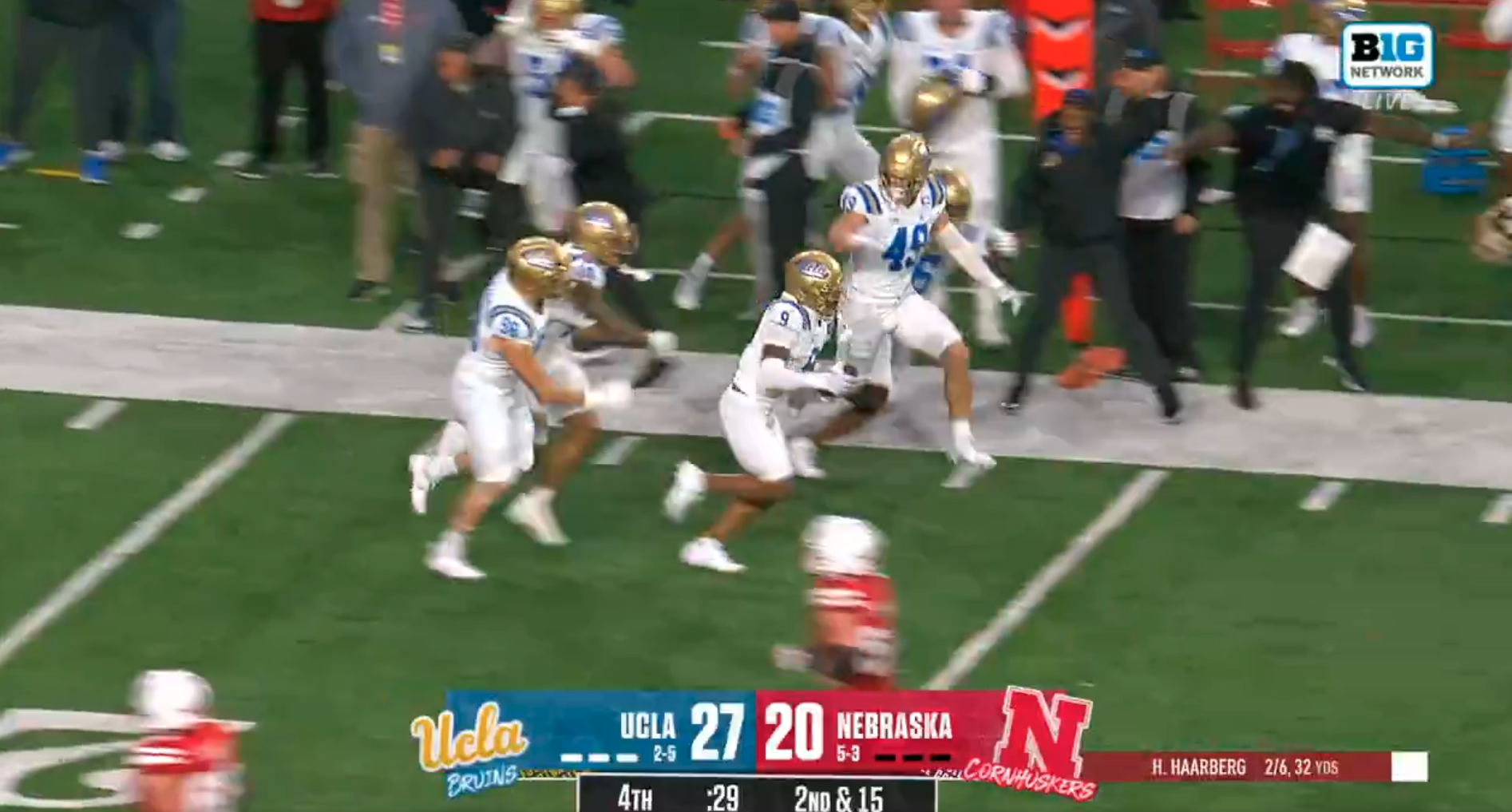 UCLA comes up with insane interception to seal win over Nebraska