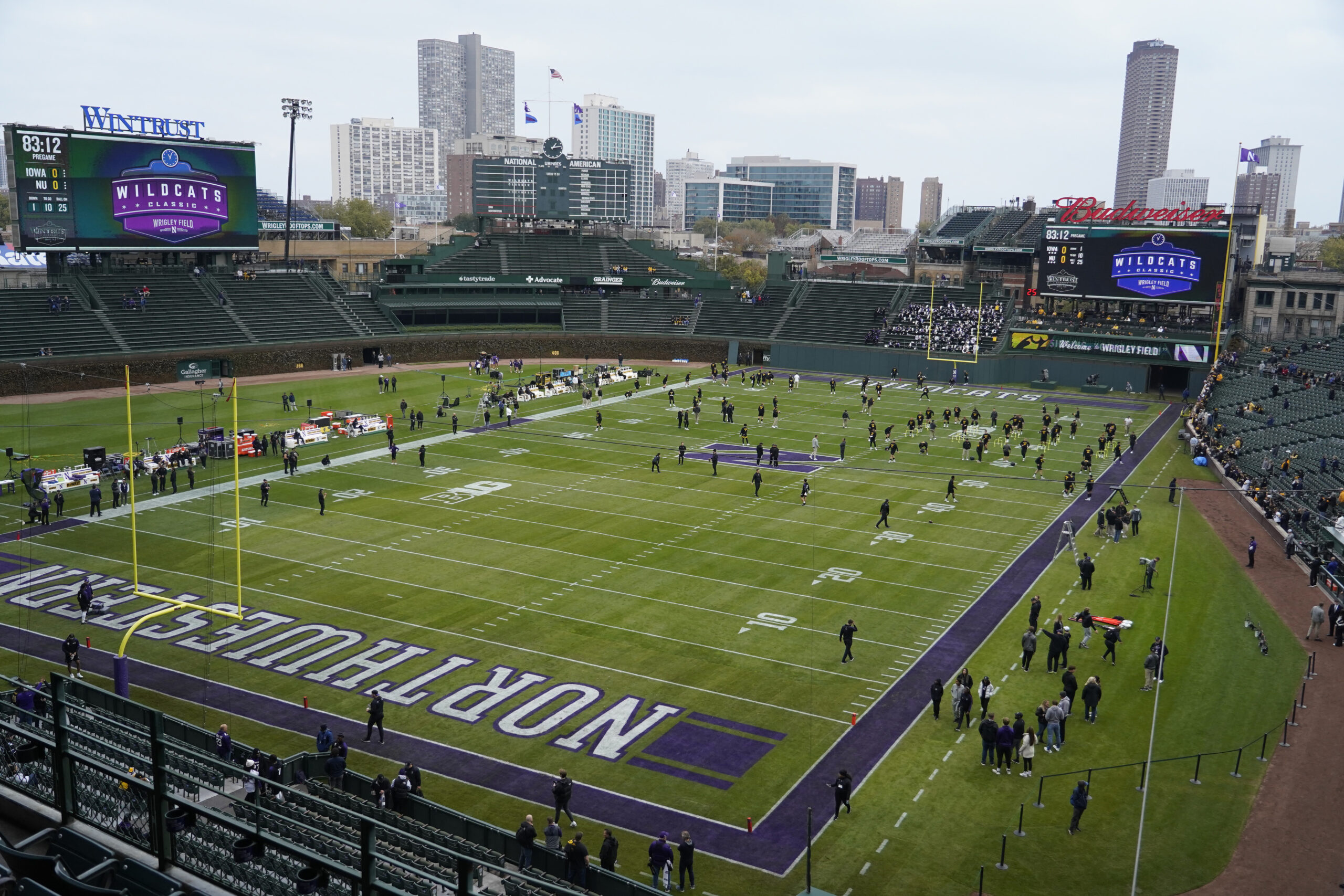 Wrigley Field completing transformation to host Northwestern football games