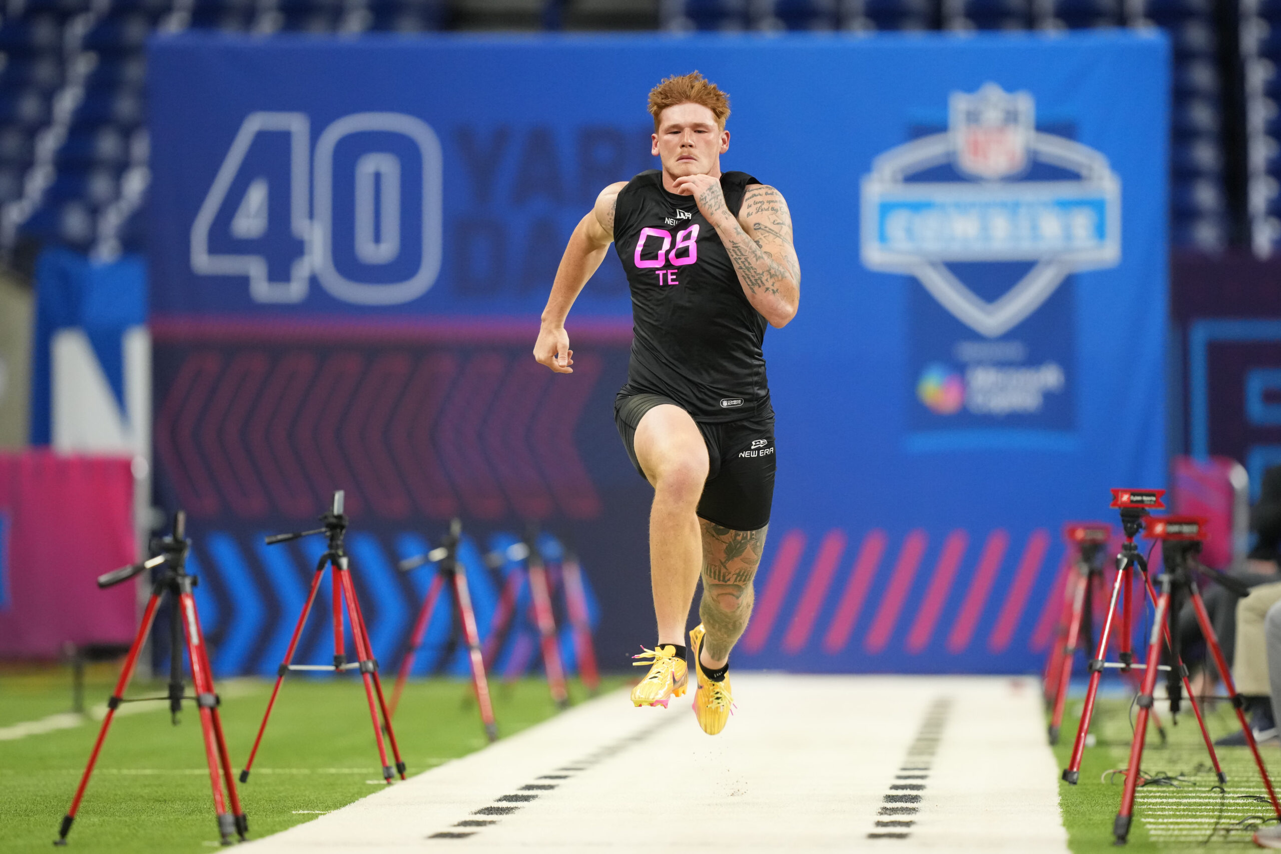 Terrance Ferguson leads all NFL Combine TEs in key athleticism measures