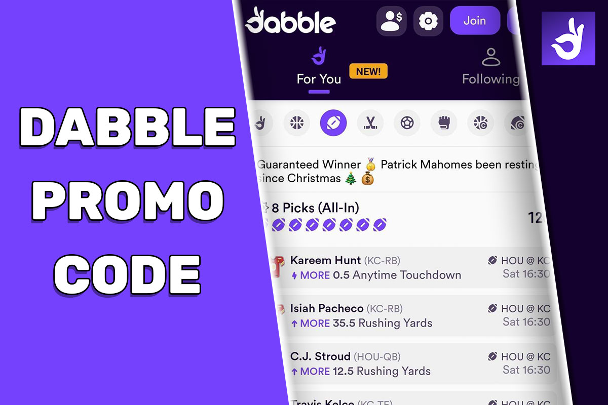 Dabble Promo Code SATURDAYDB: Get Upgraded $25 Bonus for NCAAB, NBA, More
