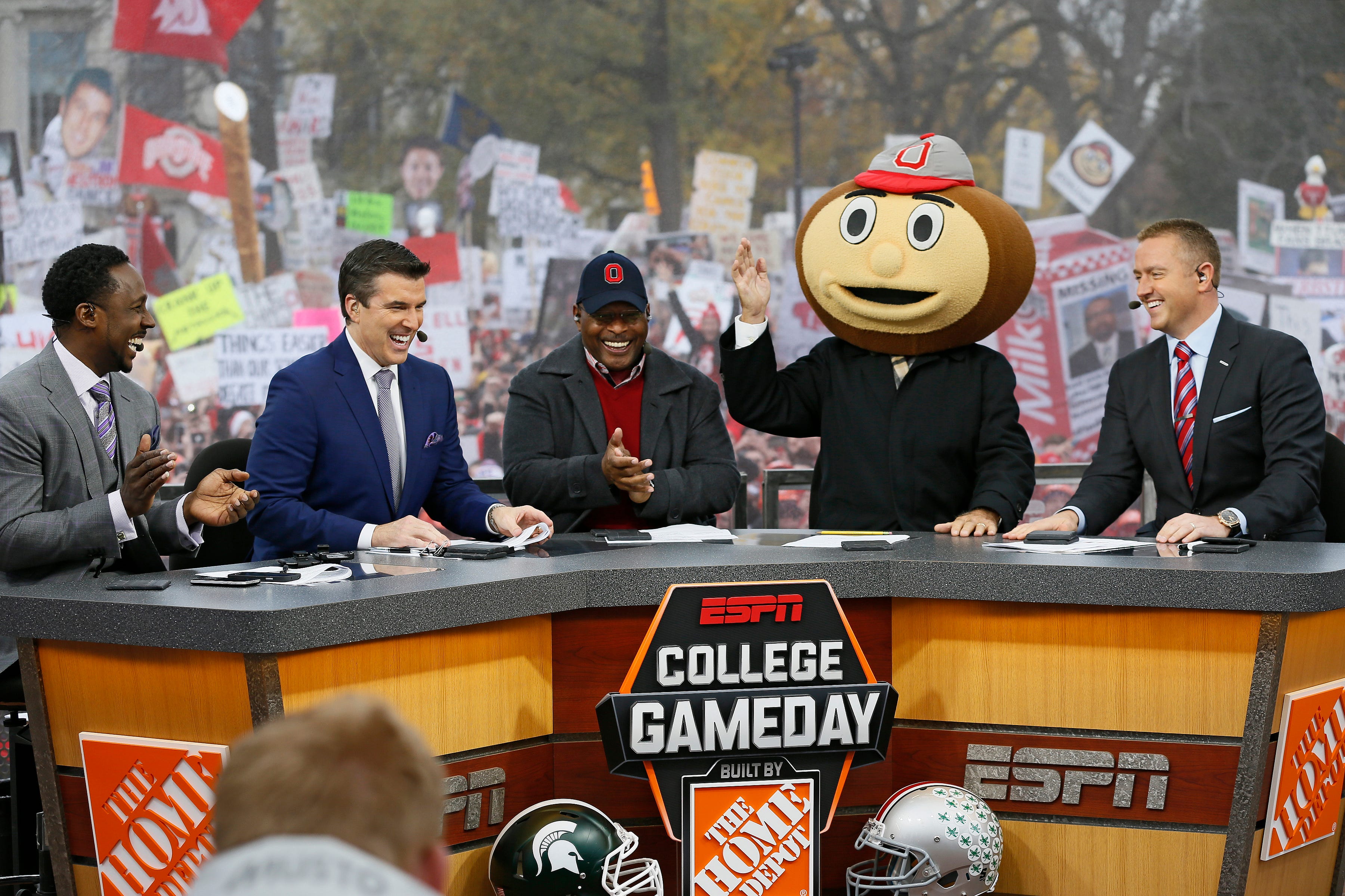 College GameDay at Ohio State: Lee Corso headgear records for OSU ...
