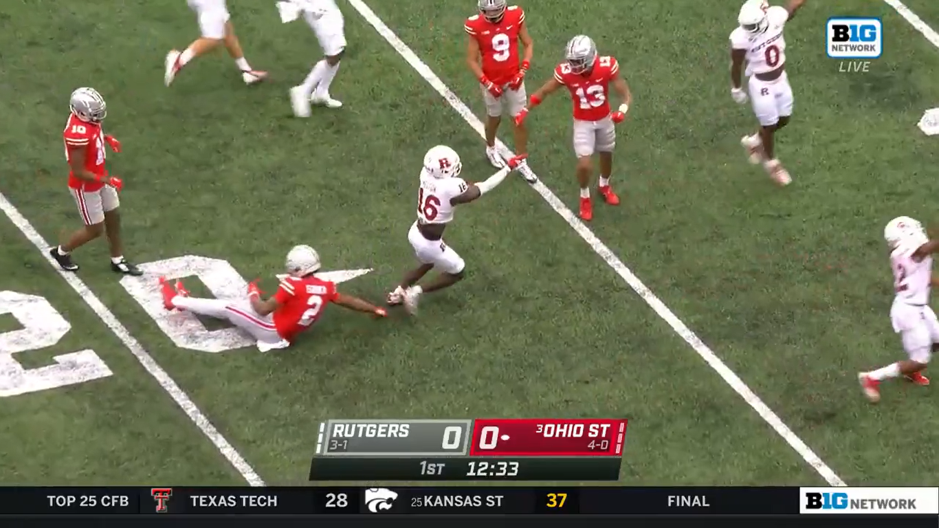 Muffed punt by Ohio State leads to game-opening TD for Rutgers