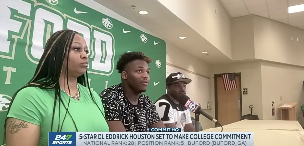 Eddrick Houston, 5-star 2024 DL, announces B1G commitment